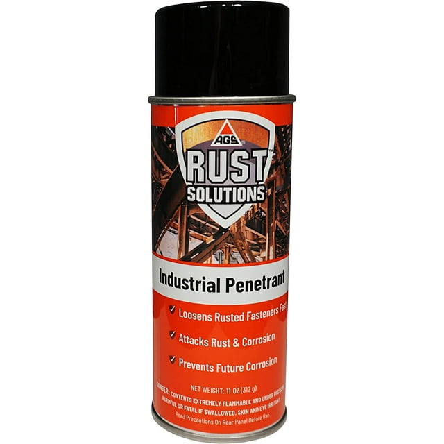 AGS RUST SOLUTIONS Professional Industrial Rust Penetrant Aerosol, 11 ...