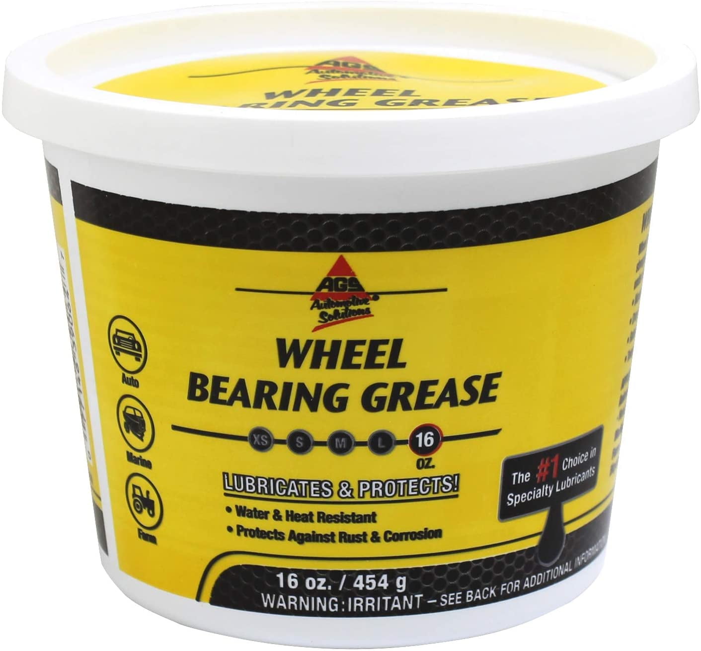 AGS AUTOMOTIVE SOLUTIONS Wheel Bearing Grease, Lithium Complex, 16 oz ...