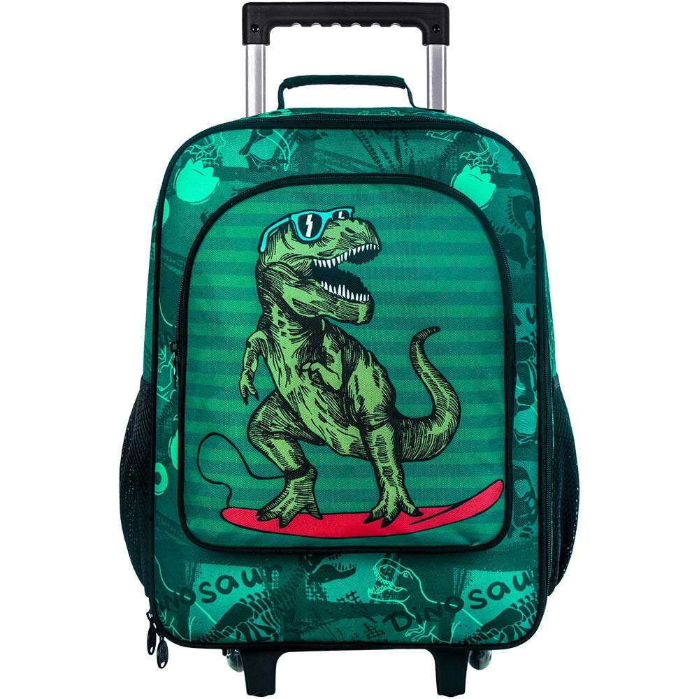 AGSDON Kids Suitcase for Boys, Cute Dinosaur Rolling Luggage Wheels for ...