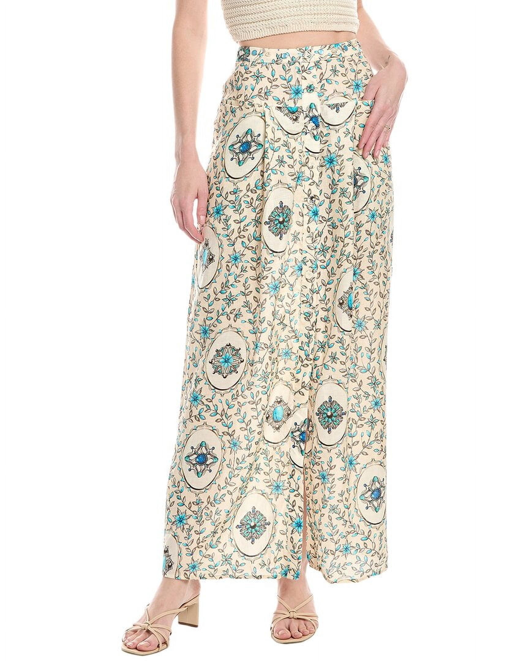 AGUA BY AGUA BENDITA womens Platero Linen Pareo, l, White - Walmart.com