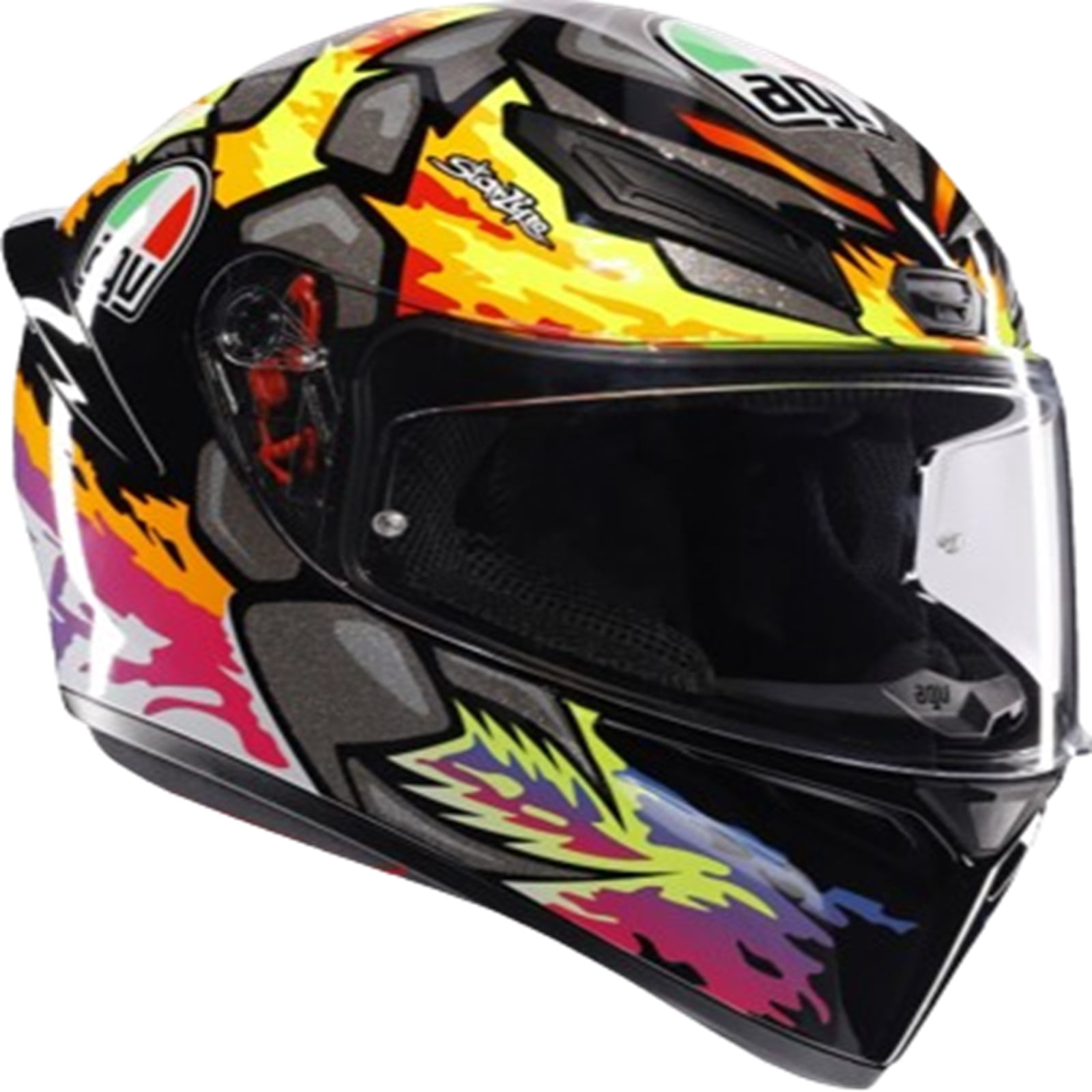 AGV K1 S Bezzecchi 2023 Street Motorcycle Helmet Multi - Black / Large ...