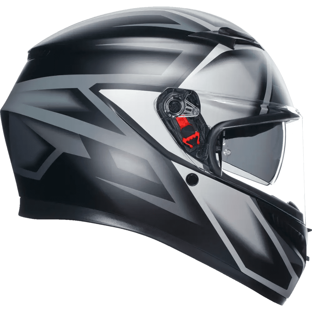 AGV K3 Compound Men's Street Motorcycle Helmet - Matte/Black/Gray ...