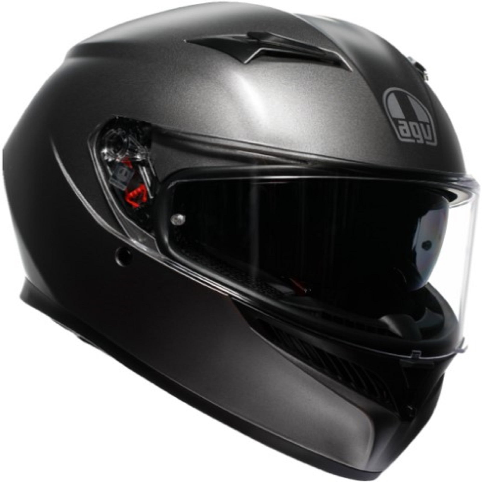 AGV K3 Mono Adult Street Motorcycle Helmet - Matte Luna Gray / Small ...