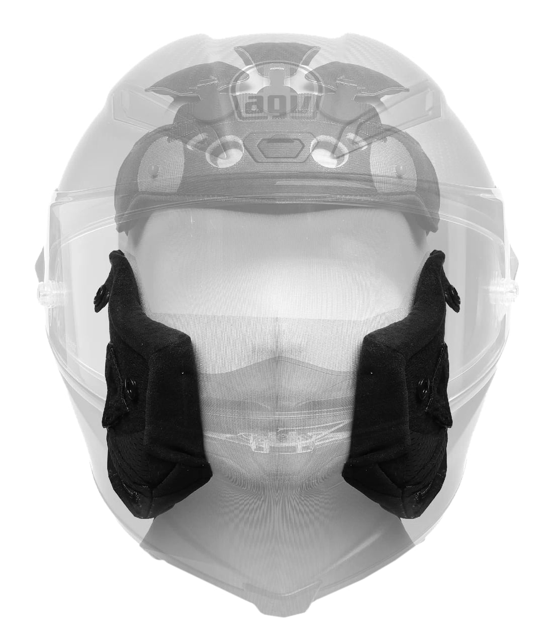 AGV Pista GP RR Helmet Cheek Pads Gray/Cyan XXL - Walmart.com