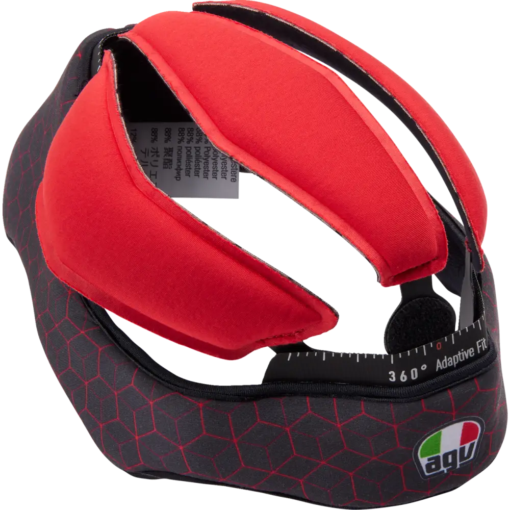AGV Pista GP RR Helmet Inner Top Liner Pad Kit Black/Red XXL - Walmart.com