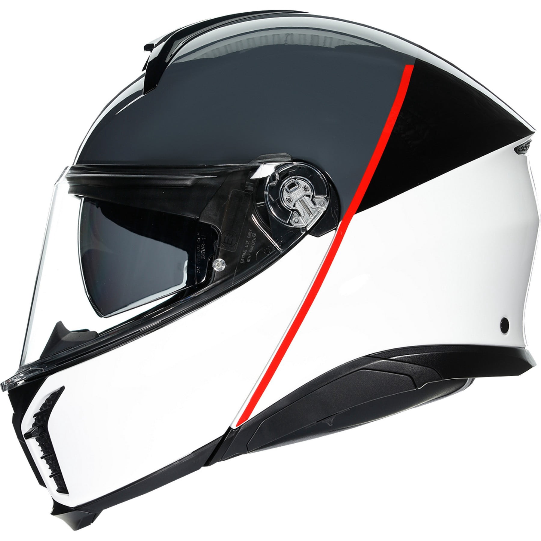AGV Tour Modular Balance Motorcycle Helmet White/Gray/Red MD - Walmart.com