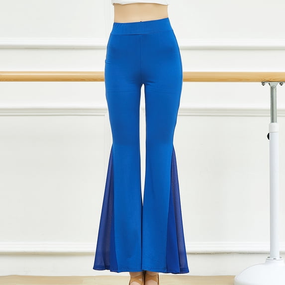 AGWOLF Flare Yoga Pants for Women Comfy High Waist Ruffle Bootcut ...