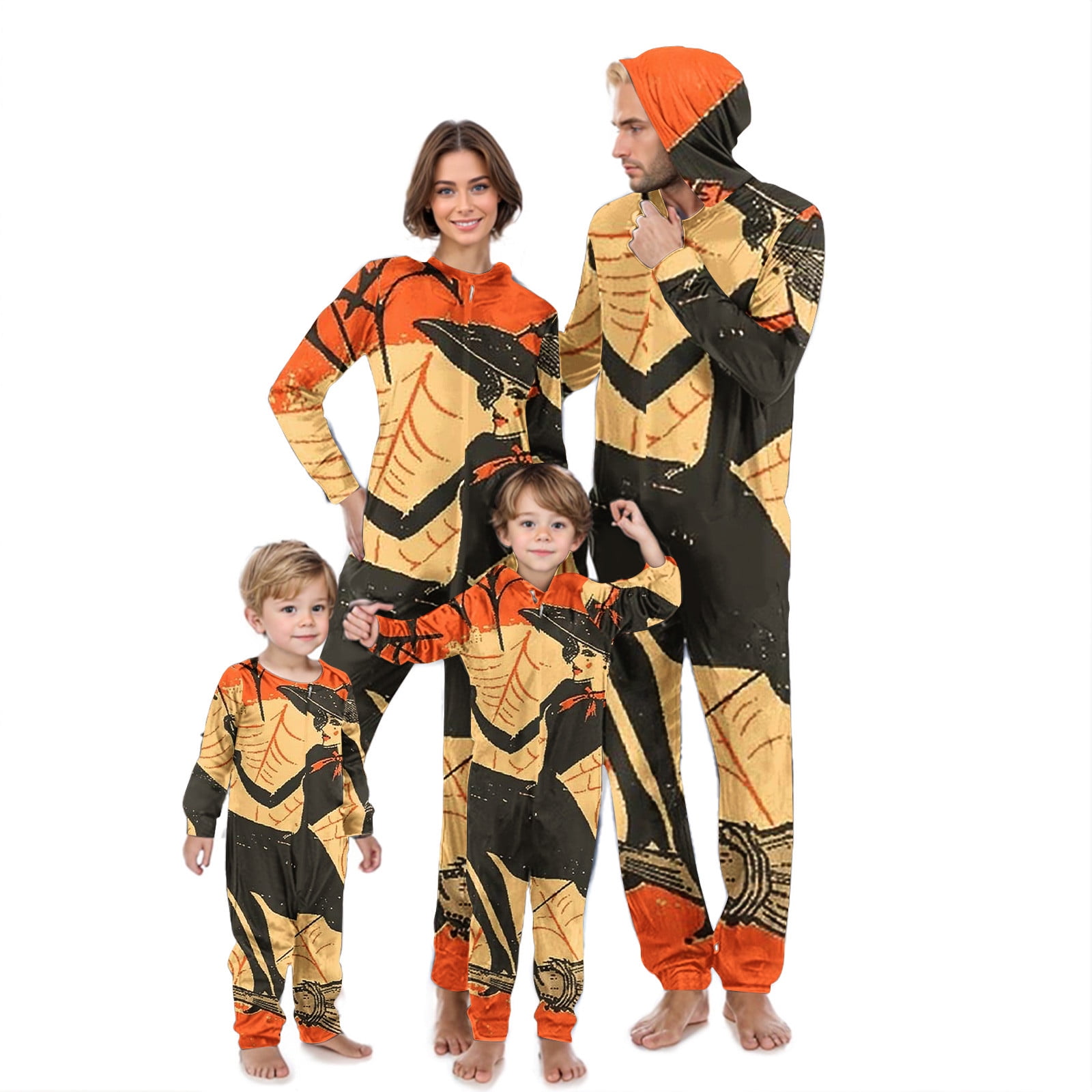 AGWOLF Halloween Matching Family Pajamas Sets Family Onesie Costume ...