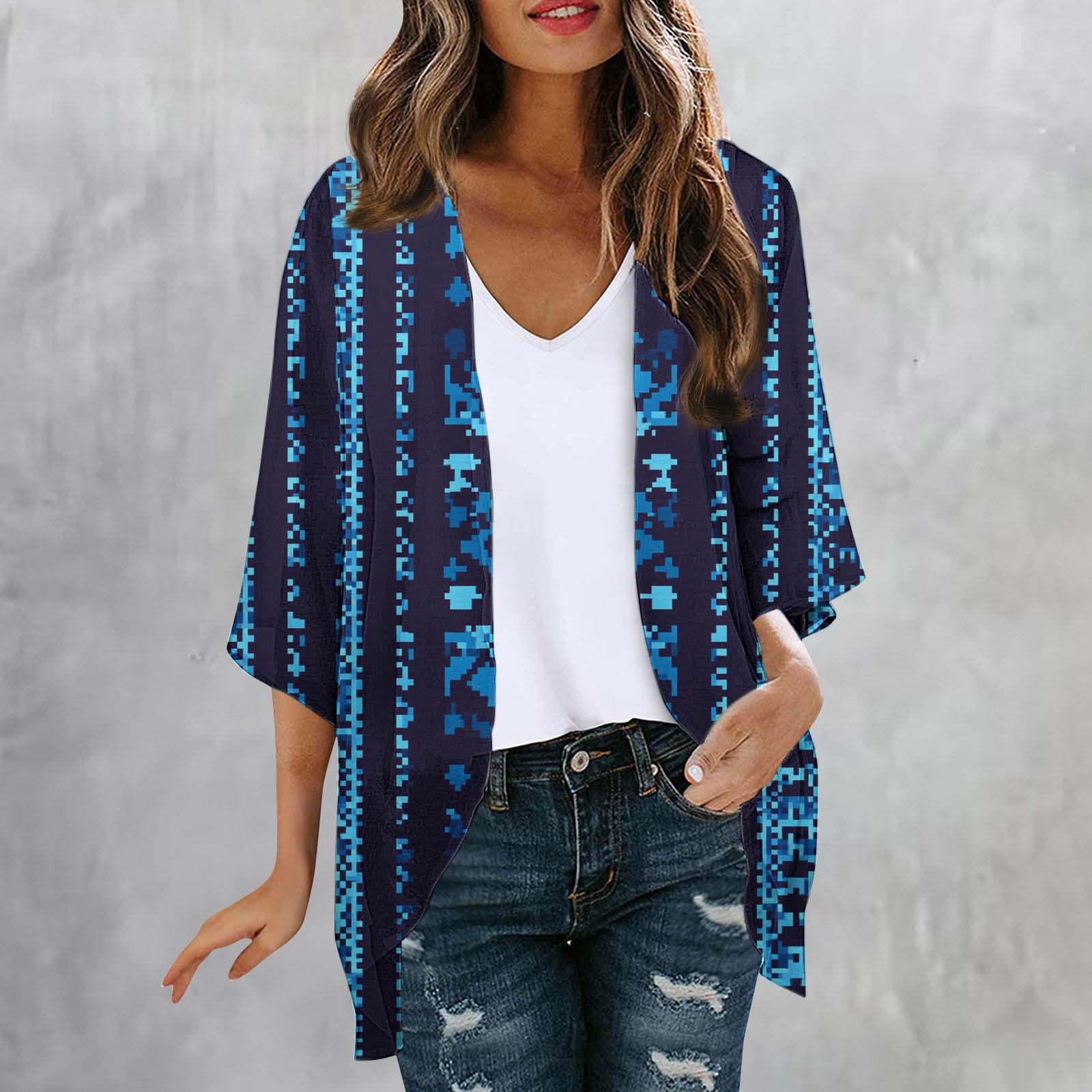 AGWOLF Lightweight Cardigan Women 2025 Retro Summer Floral Boho Kimono ...