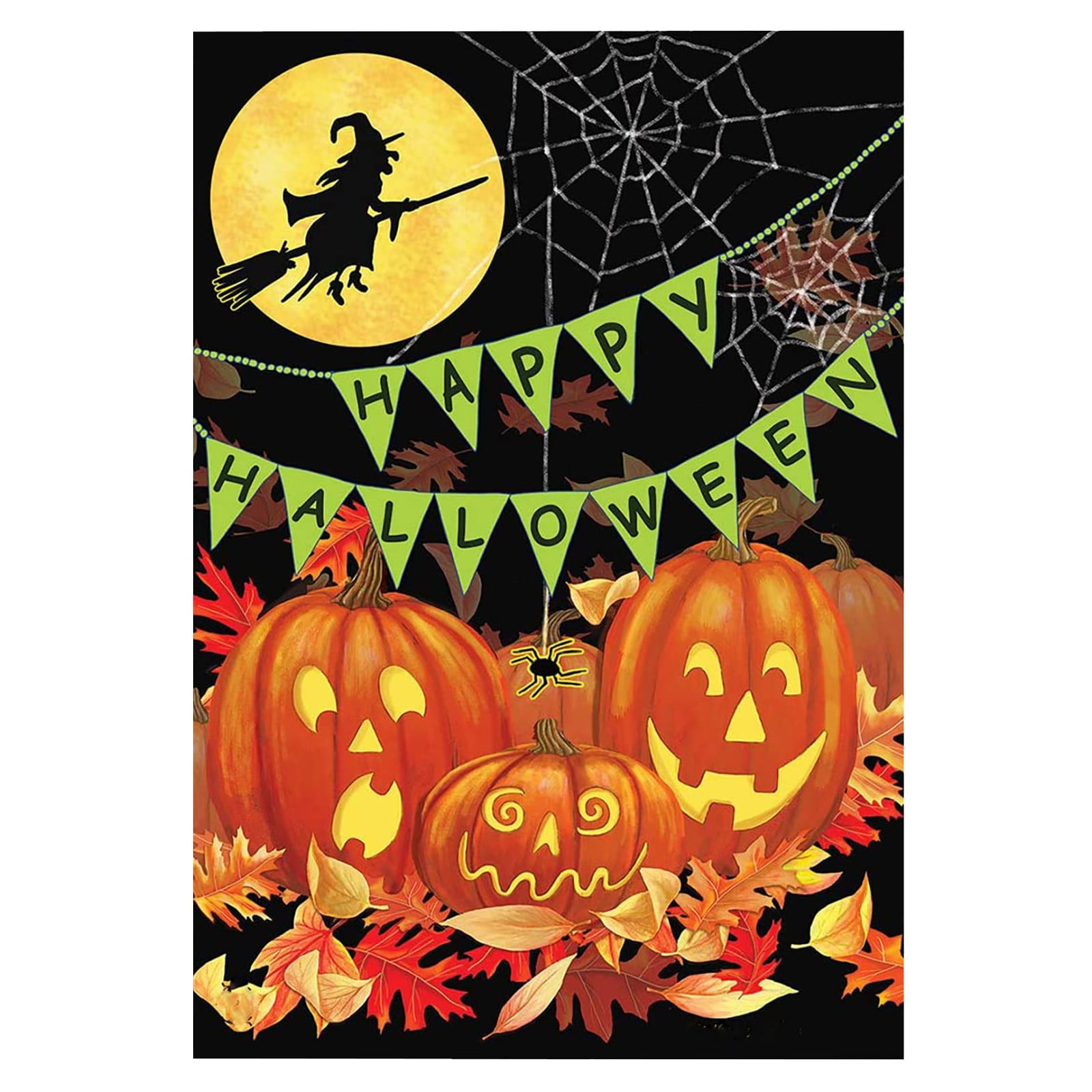 AGXAP Clearance Horticultural Banner Flags_ Banners & Accessories Halloween Garden Flags Patio ...