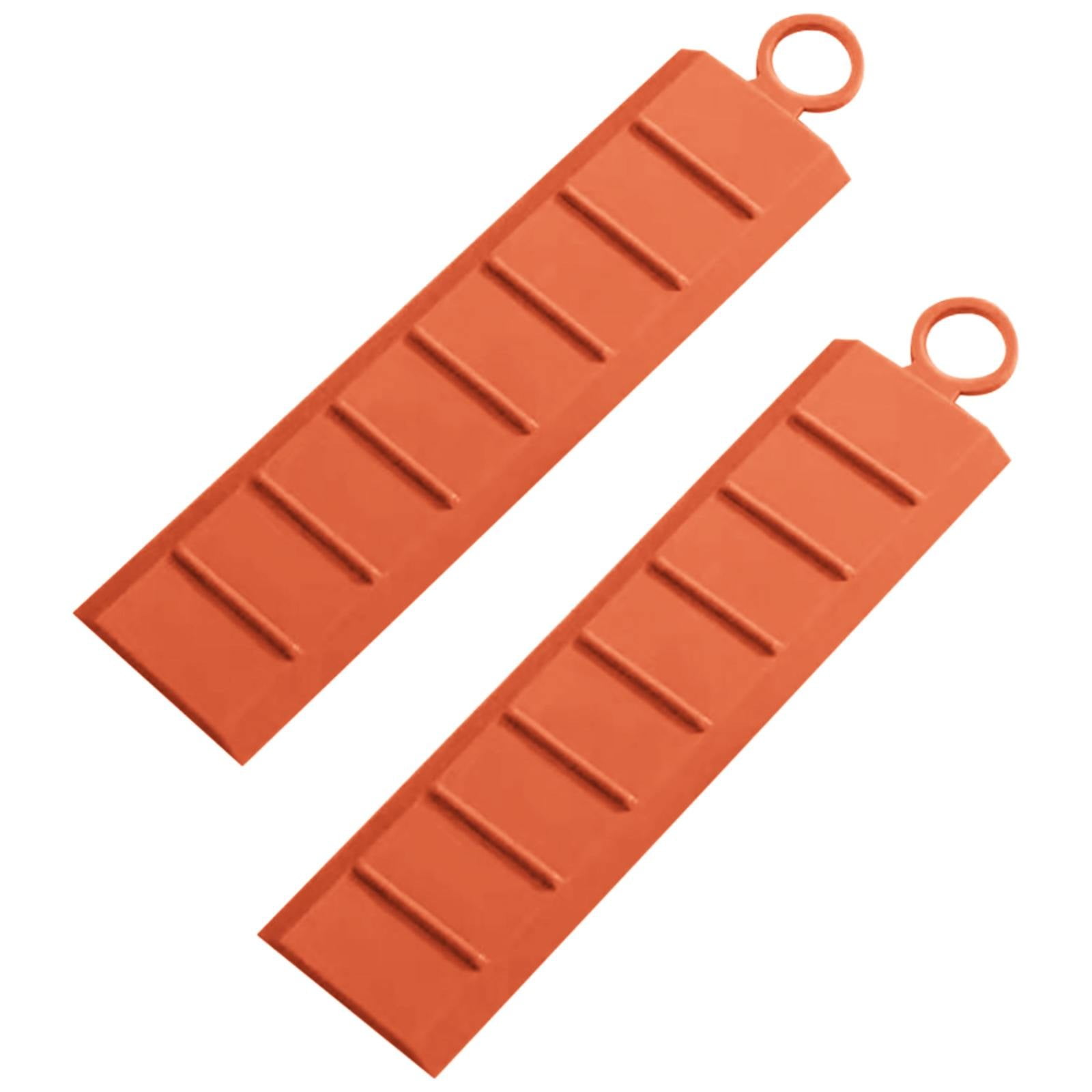 AGXAP Silicone Non-Stick Vegetable Cutting Knife, Orange 2Pc Vegetable ...