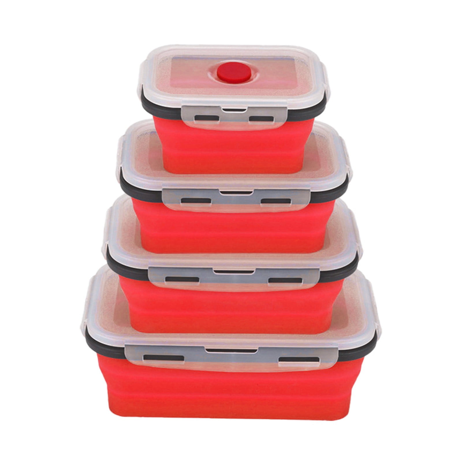 AGXAP Storage Racks and Shelving Silicone Collapsible Containers, Pack ...