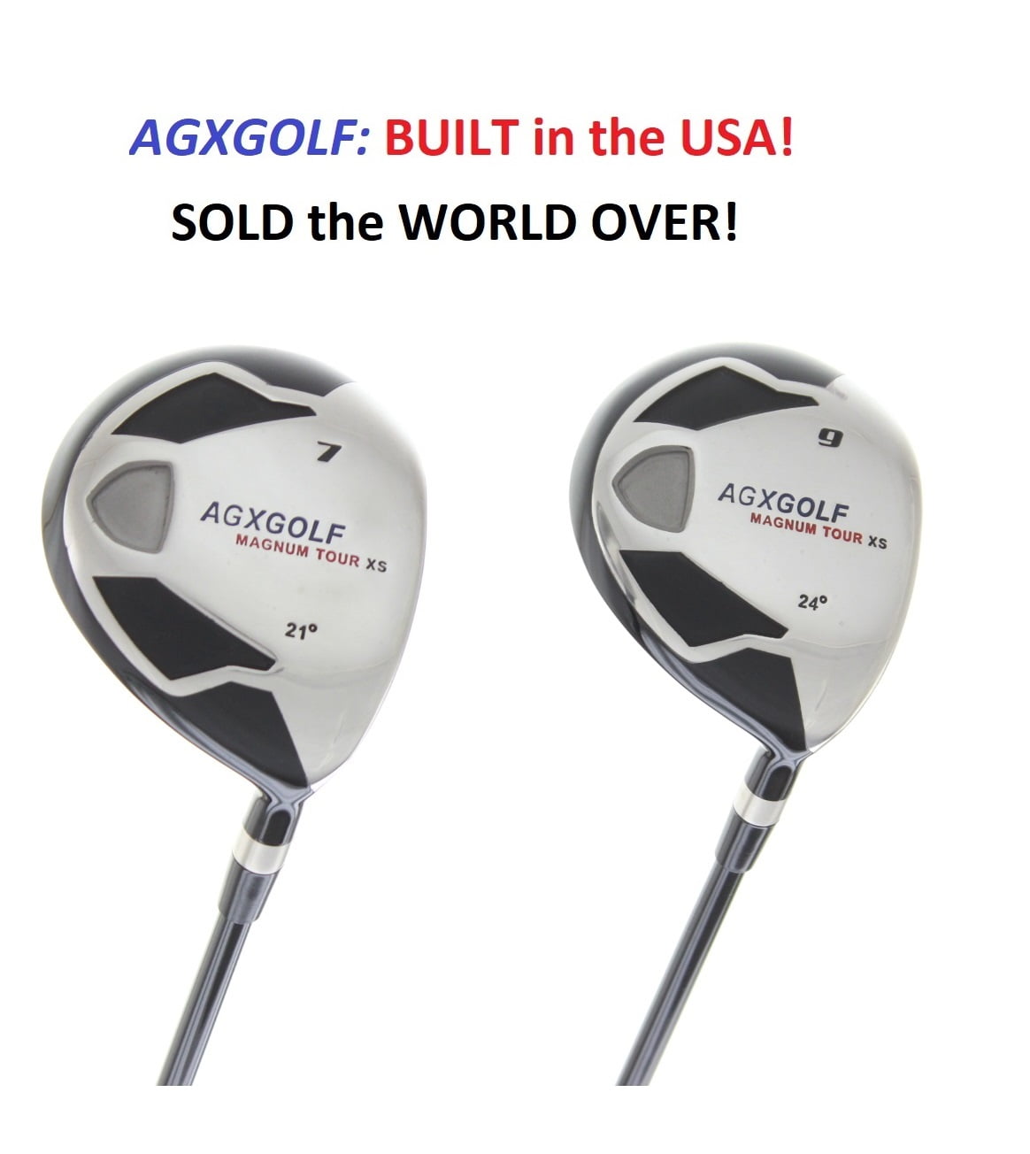 AGXGOLF Men's MAGNUM 7 + 9 Fairway Utility Woods Set: Graphite Shafts ...