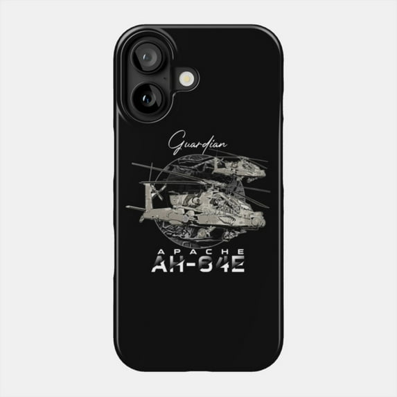 AH-64 Apache Helicopter Themed Case for iPhone 11,12,13,14,15,16,17 ...