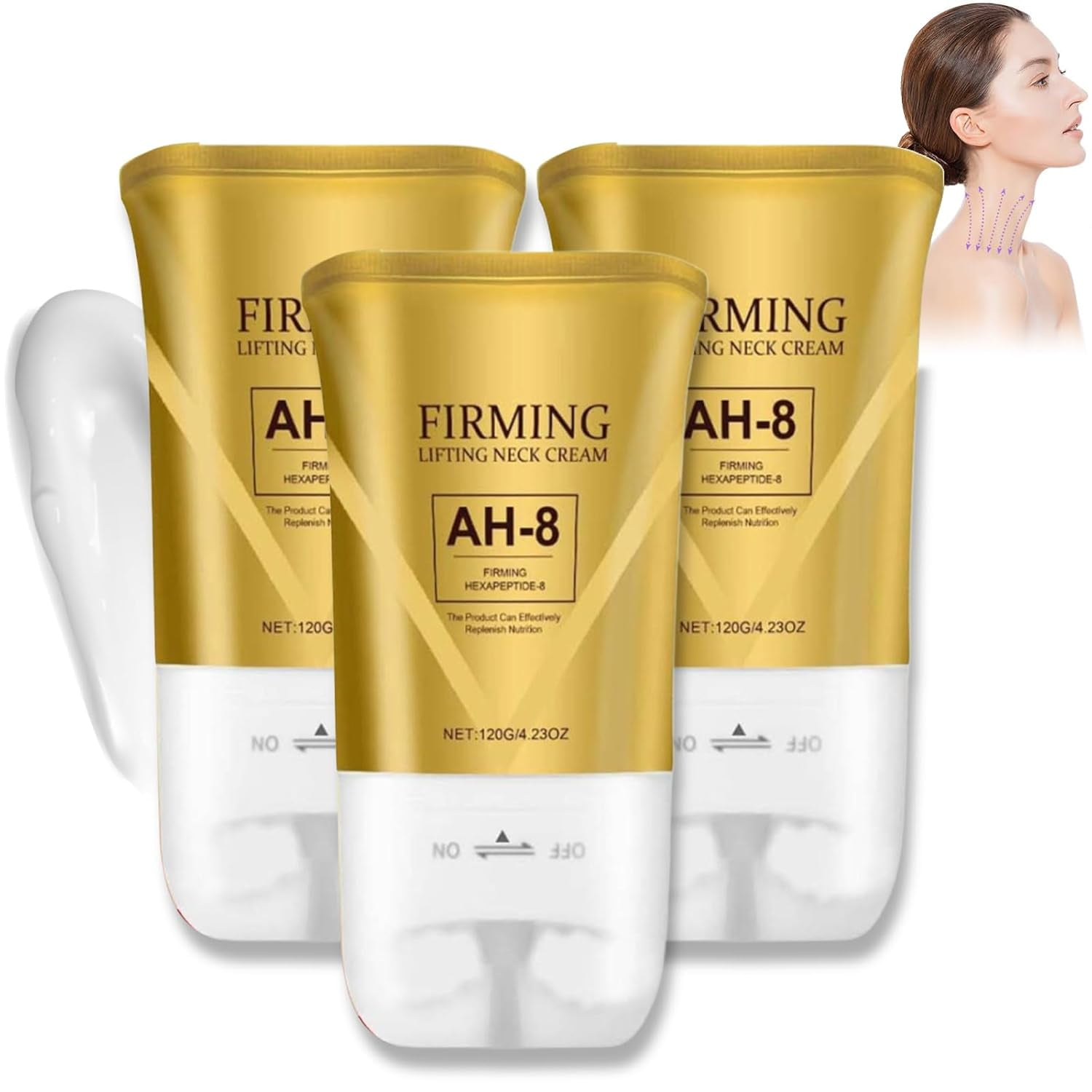 AH-8 Firming Neck Cream 3 PCS, Neck and Cleavage Cream for Skin ...