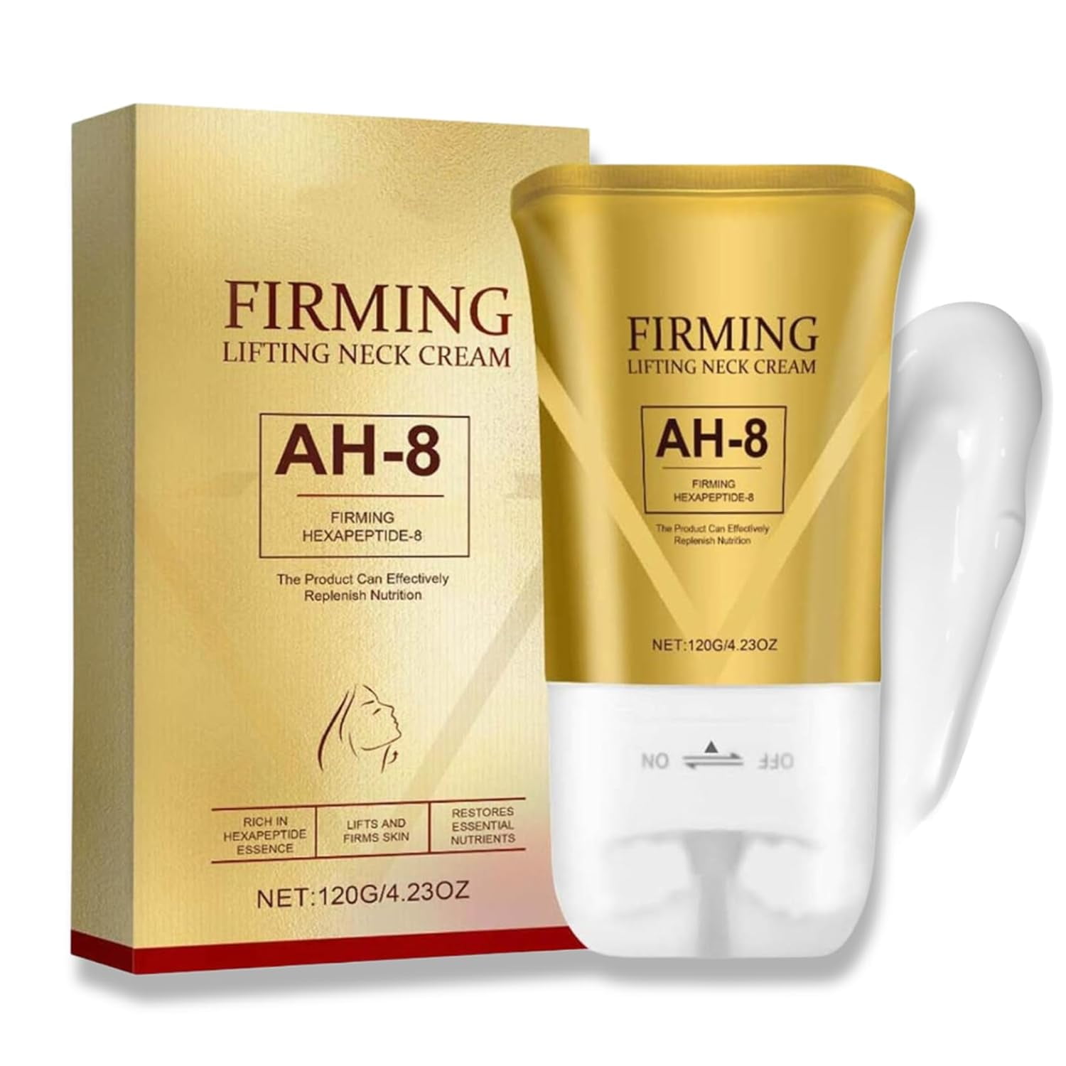 AH-8 Firming Neck Cream,AH-8 Neck Firming Roller Creams for Crepey Skin ...