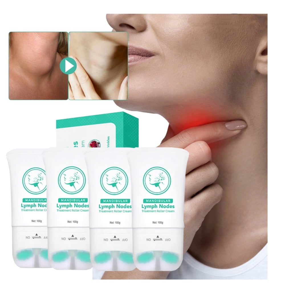 AH-8 Lift and Firming Cream, 4pcs Lymph Nodes Treatment Roller Cream ...