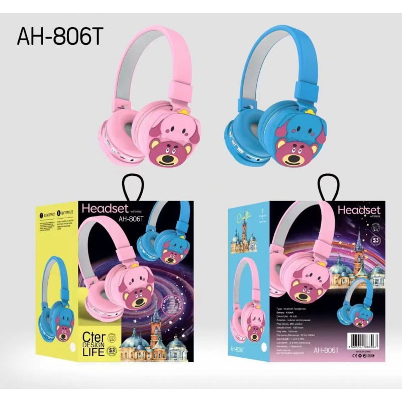 AH-806 Bluetooth Headset Over-ear Long Battery Life Kuromi KT Cat Headphones - Walmart.com