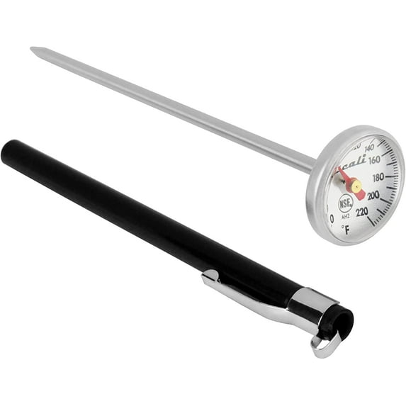 AH2 Instant Read Small 1-inch Dial Thermometer Fahrenheit Protective ...
