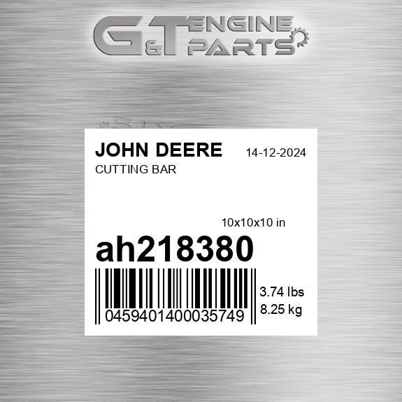 AH218380 CUTTING BAR fits JOHN DEERE (New OEM) - Walmart.com