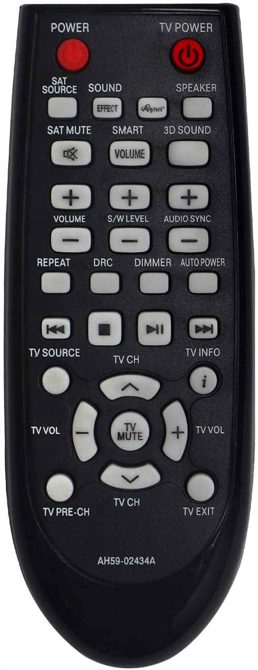 AH59-02434A Replacement Remote Control Compatible with Samsung Soundbar ...