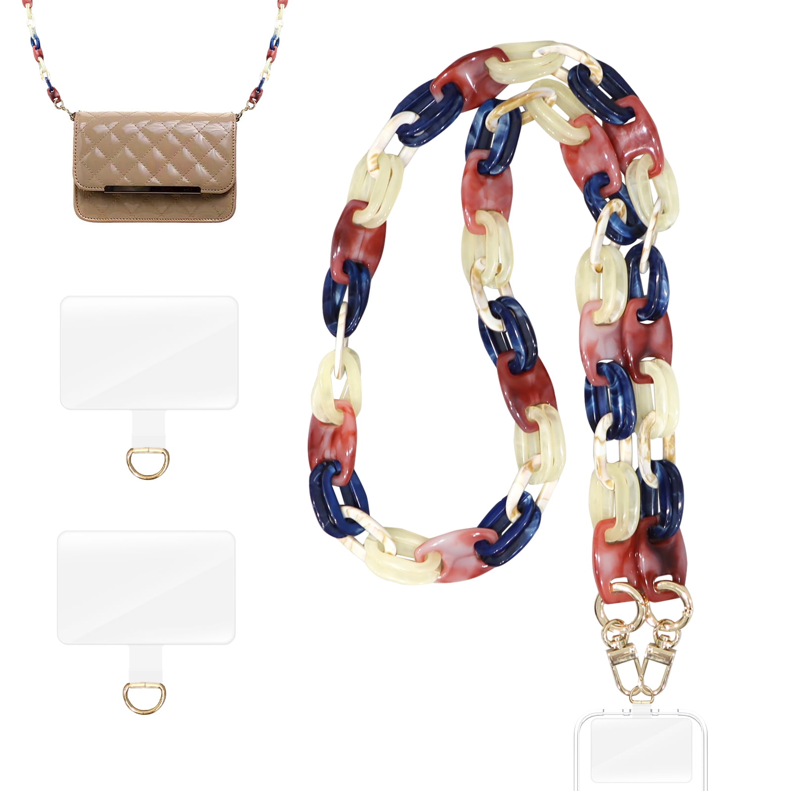 AHABIPERS Cell Phone Lanyard Crossbody, Adjustable Phone Chain Strap ...