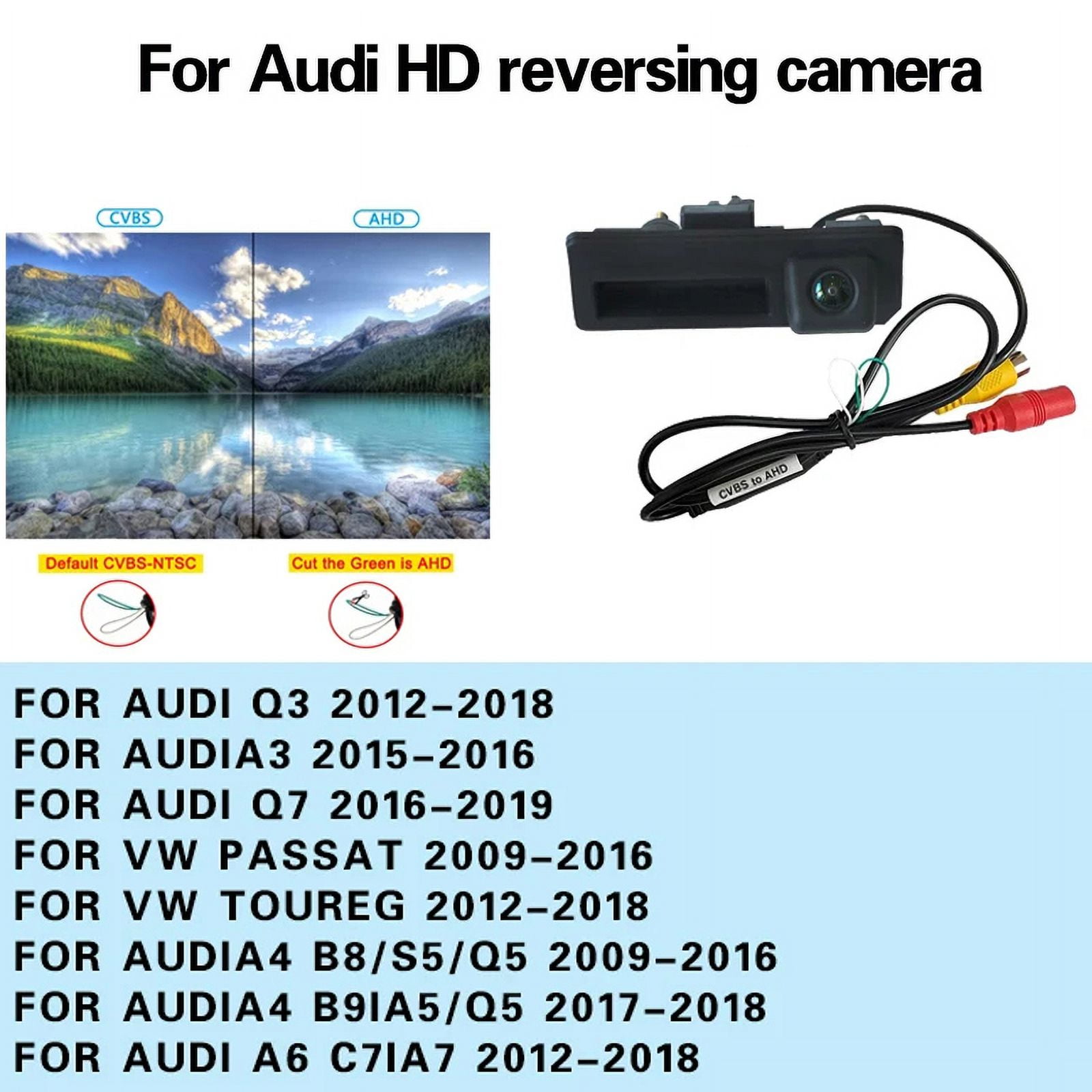 AHD 1080P Car Rear View Camera Parking Reverse CCD Night Vision Backup ...