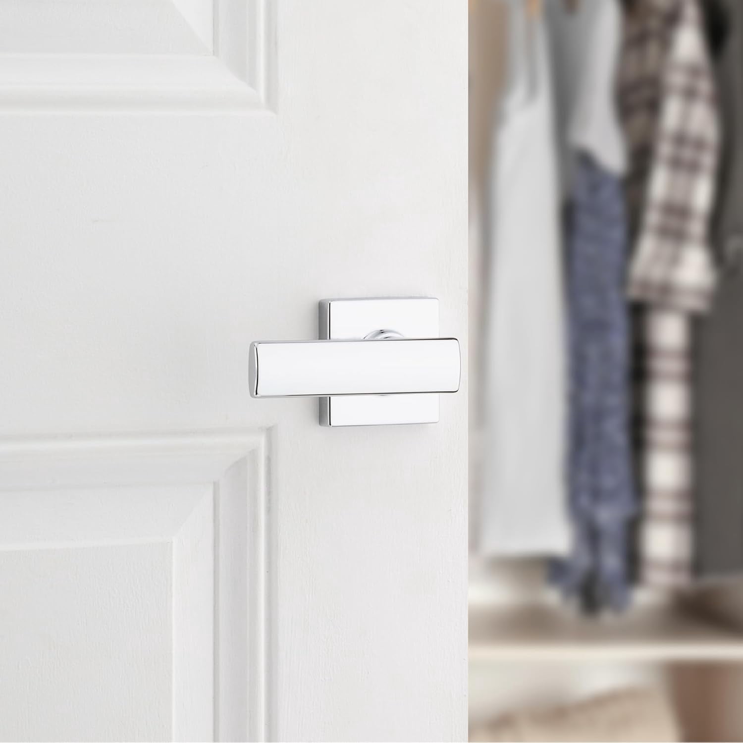 AHGLOP-Breton Interior Passage Door Handle, Lever For Closet and ...