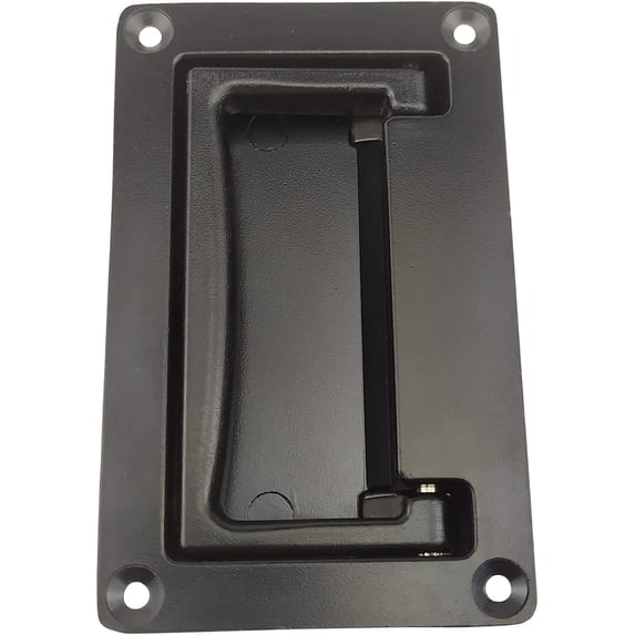 AHGLOP-Zinc Alloy Recessed Pull Handle Container Handle Black Flush ...