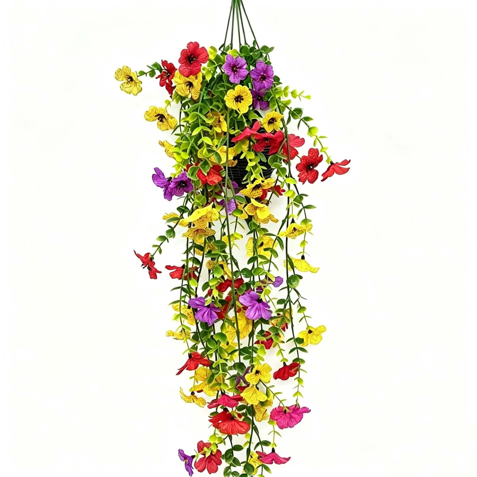 AHGQT Artificial Hanging Simulated Rose Flowers for Outdoor, Fake ...