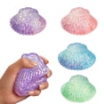 AHGQT Glitter Seashell Slow Rising Squeeze Toys, Sugar Ball Stress ...