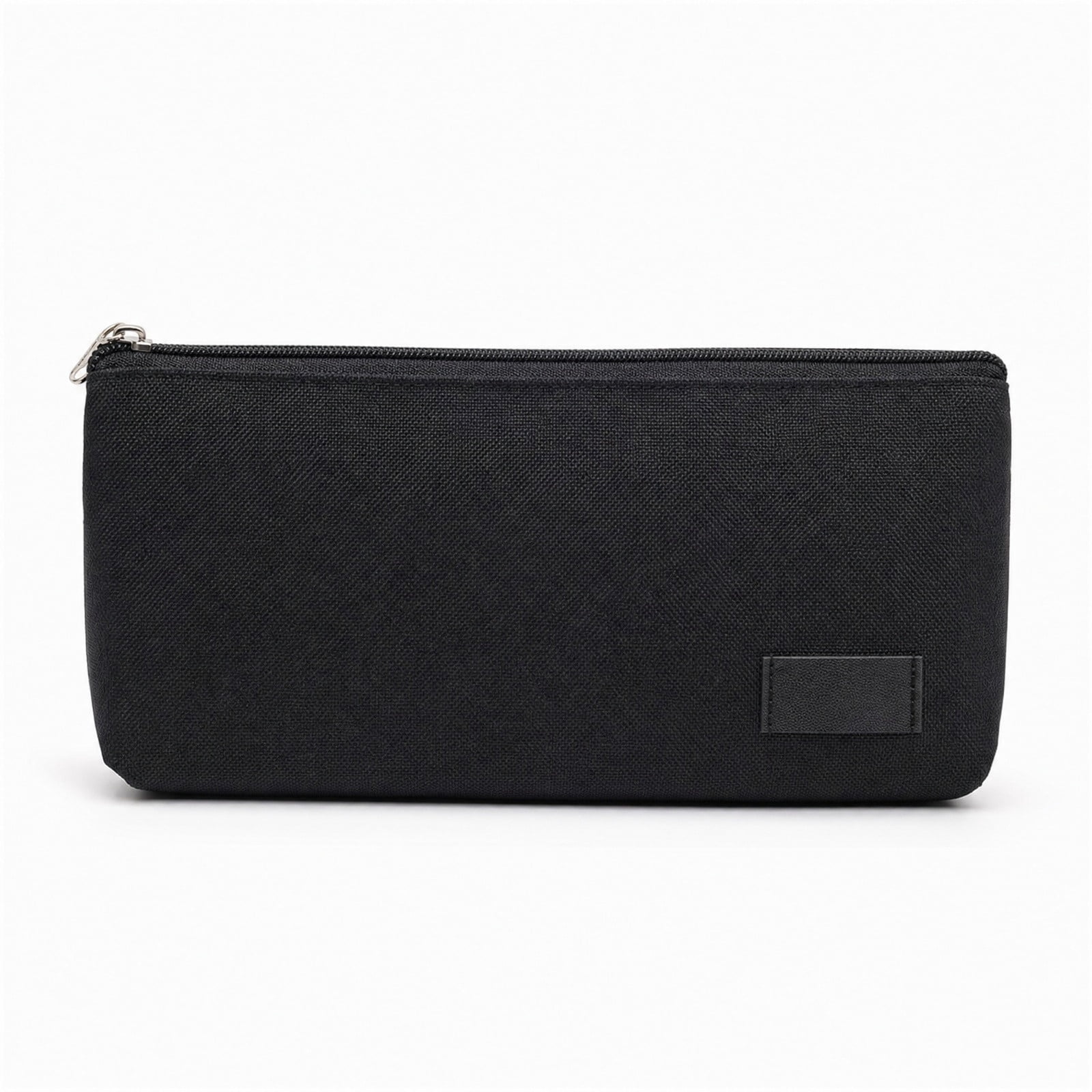 AHGQT Large Capacity Extended Canvas Pencil Case, 9x3in Stylish Solid ...