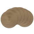 AHHFSMEI Round Braided placemats set of 6 Woven Heat Resistant Non-Slip ...