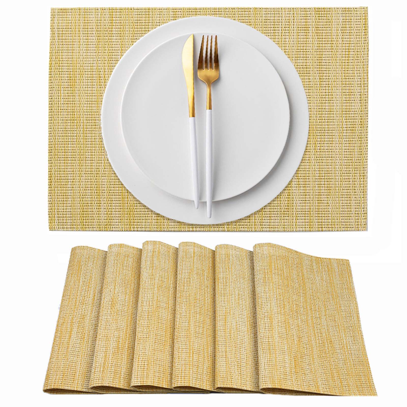 Coolmade Round Rop Cotton Braided Table Place Mats Braided Coaster ...