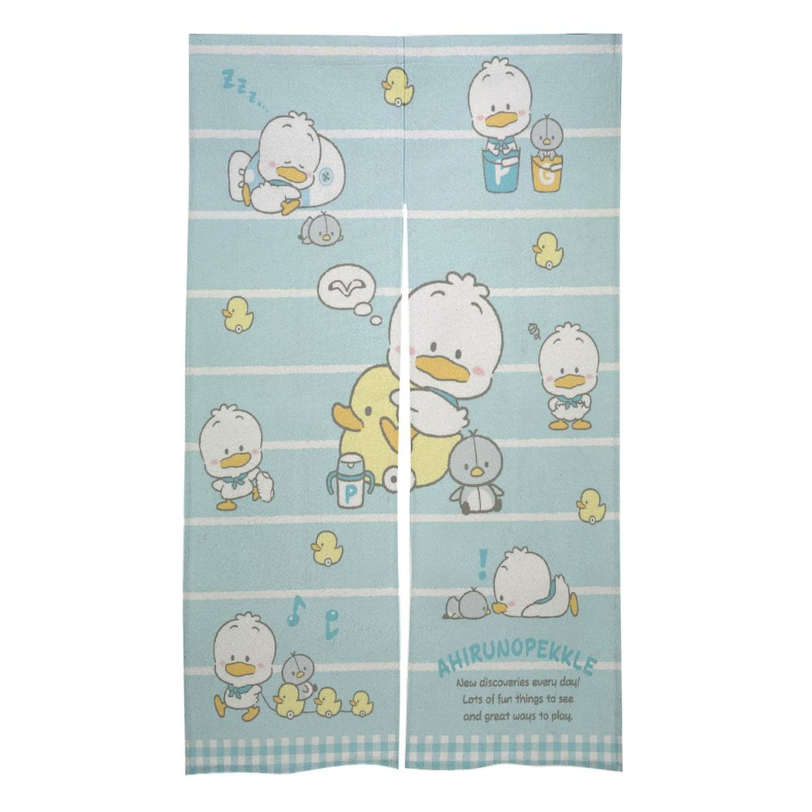 AHI-RUNO-PEKKLE Door Curtain Cartoon Anime Blackout Curtains Cute ...
