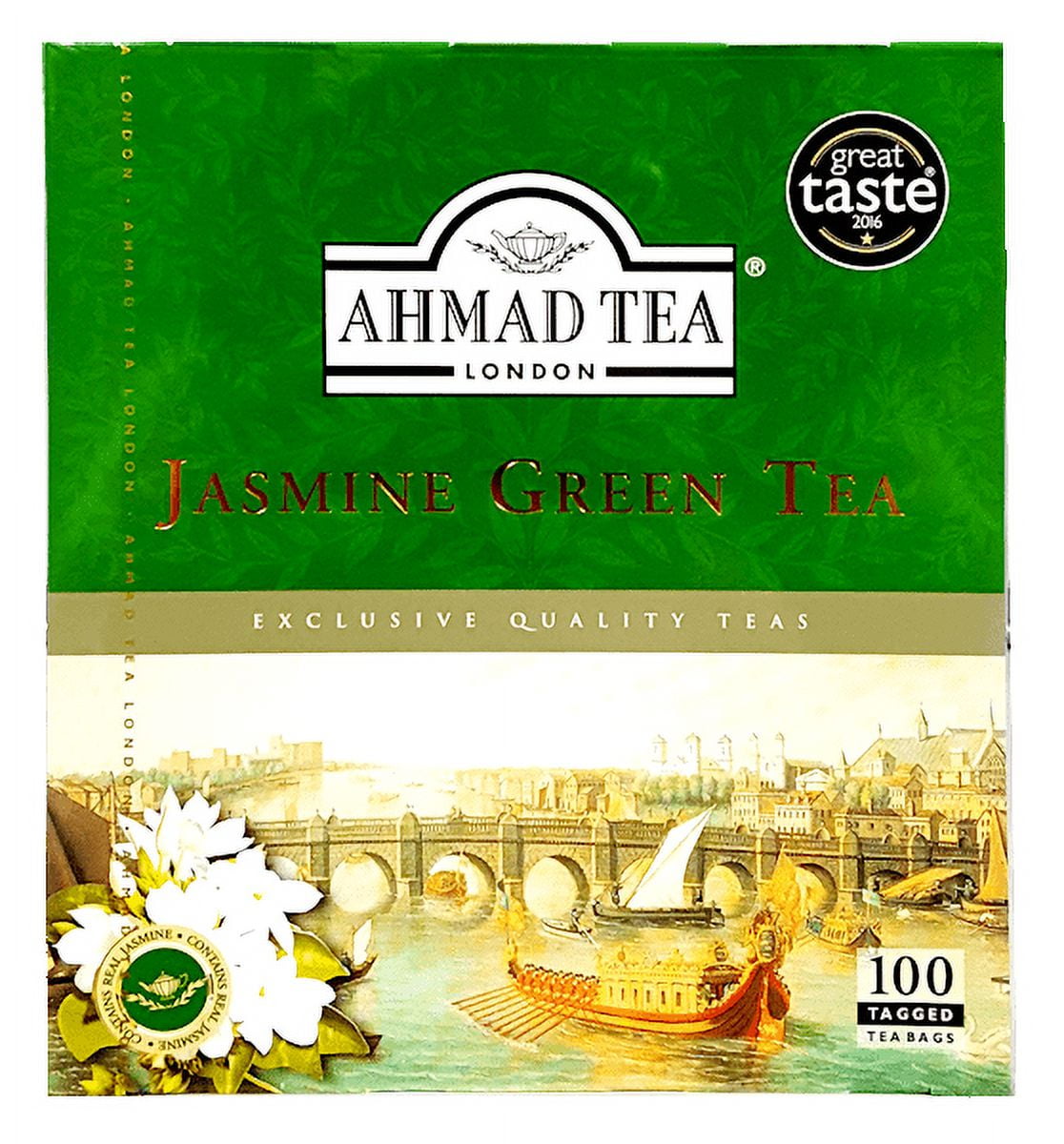 AHMAD Fine Jasmine Green Tea - Walmart.com