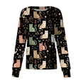 AHMOMEI Cartoon Animal Print Scrub Jacket Women S-5XL Plus Size Nurses ...
