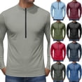 AHMOMEI Men's Cycling Bike Jersey Quarter Zip Long Sleeve Work Shirts ...