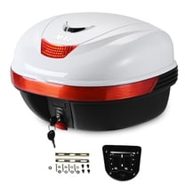 AHR 43L Motorcycle Top Case with Light Universal Tour Tail Box Scooter ...