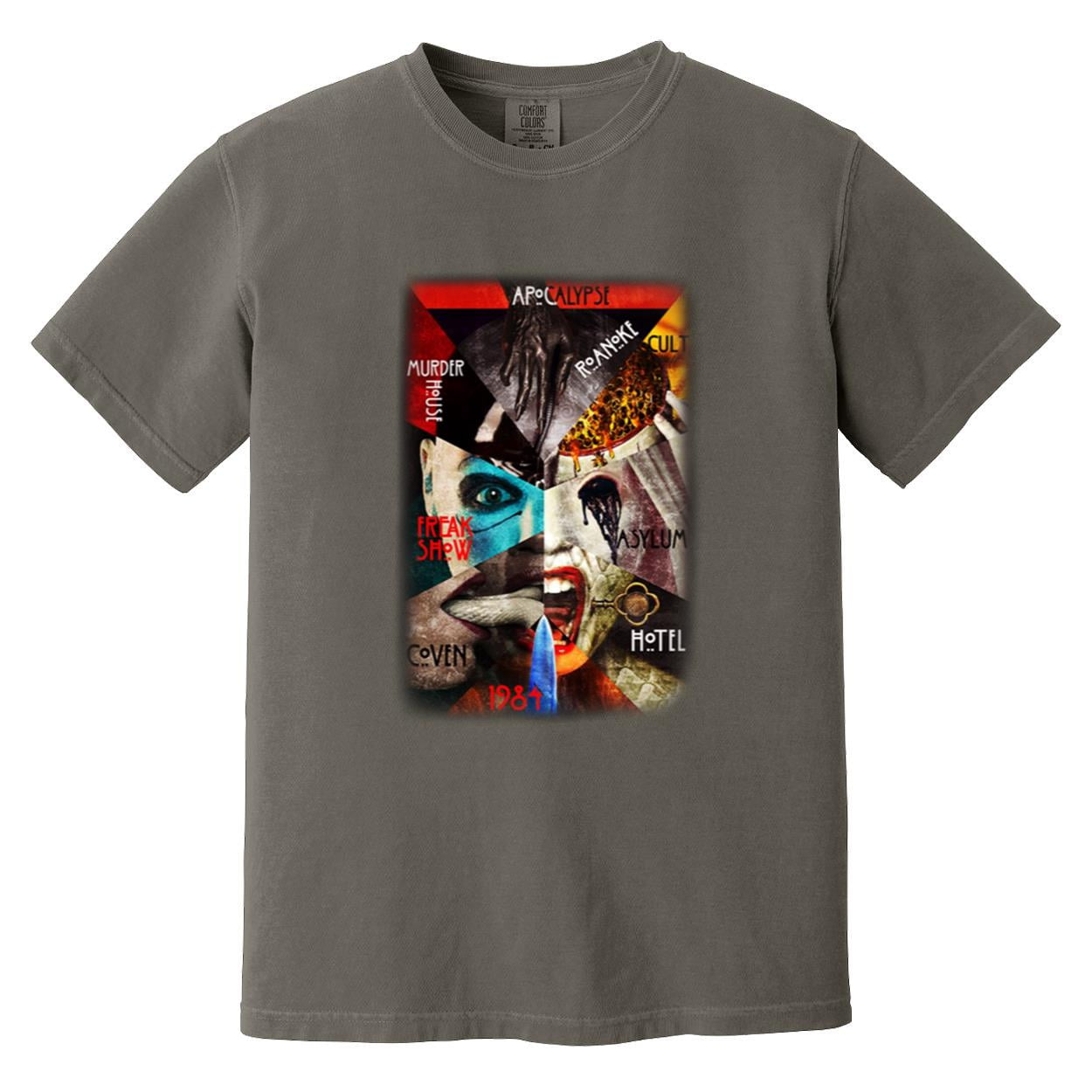 AHS Horror Series Chilling Fan Art Graphic Design Comfort Color T-shirt ...