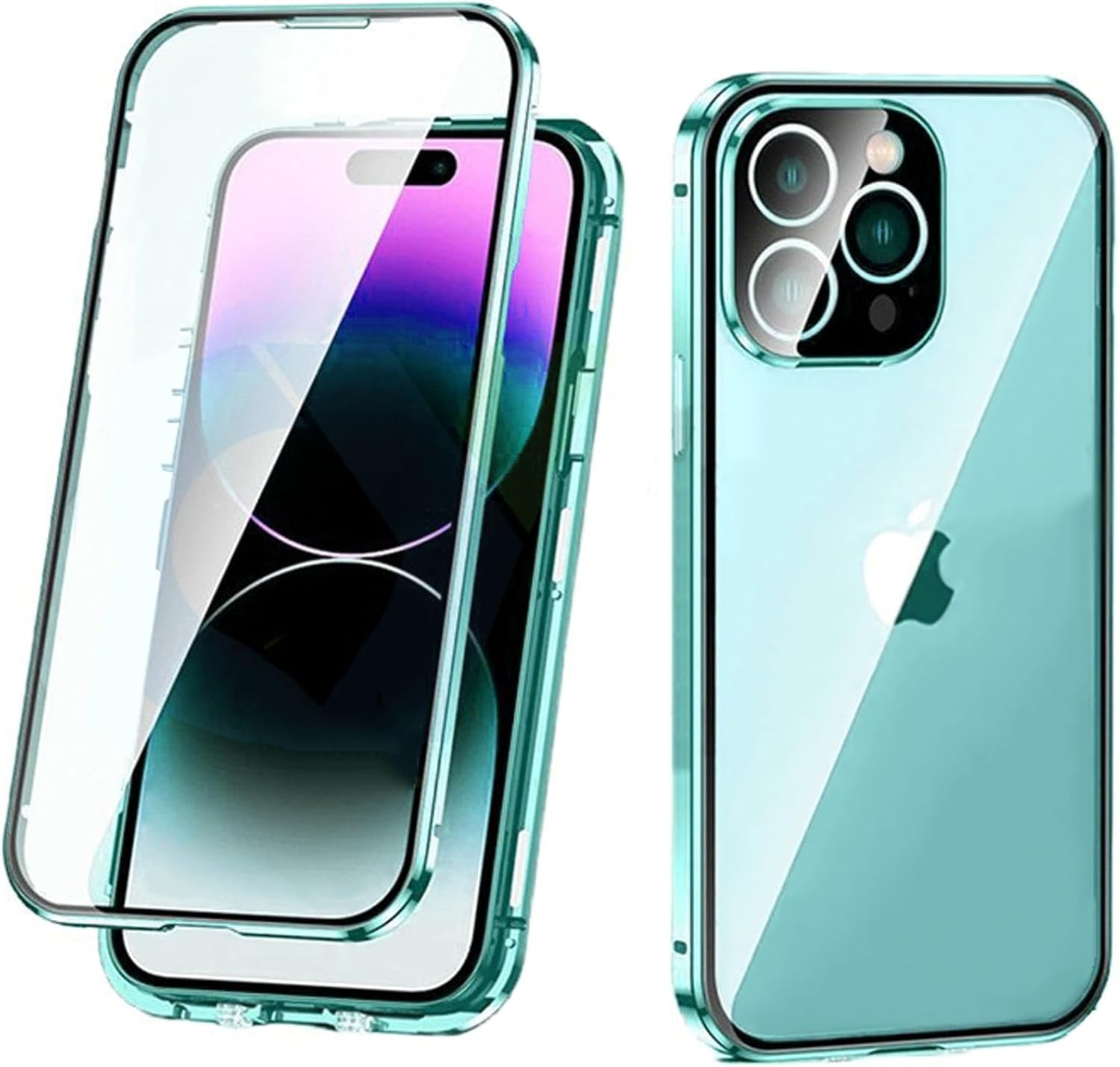 AHSJNP Case for iPhone 15/15 Pro/15 Plus/15 Pro Max, Double-Sided HD ...