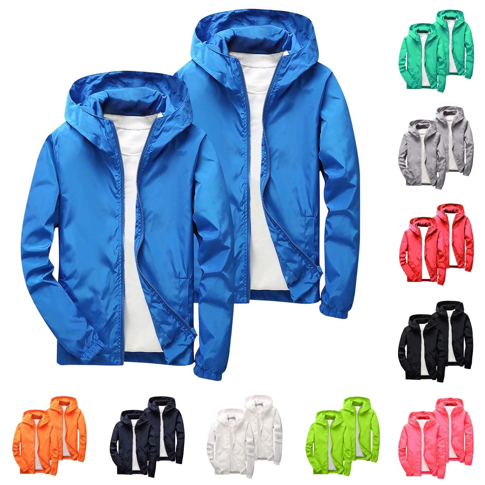 AHTJRT 2 Pcs Rain Jacket for Kids Lightweight Outdoor Climbing Hiking ...