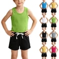 AHTJRT 2 Piece Short Sets for Kids Racerback Tank Tops and Drawstring ...