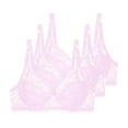AHTJRT 3 Pack Underwire Bras for Women Plus Size Padded Supportive ...