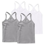 AHTJRT 4 Pack Tank Tops for Girls Workout Beach Running Vest Cross ...