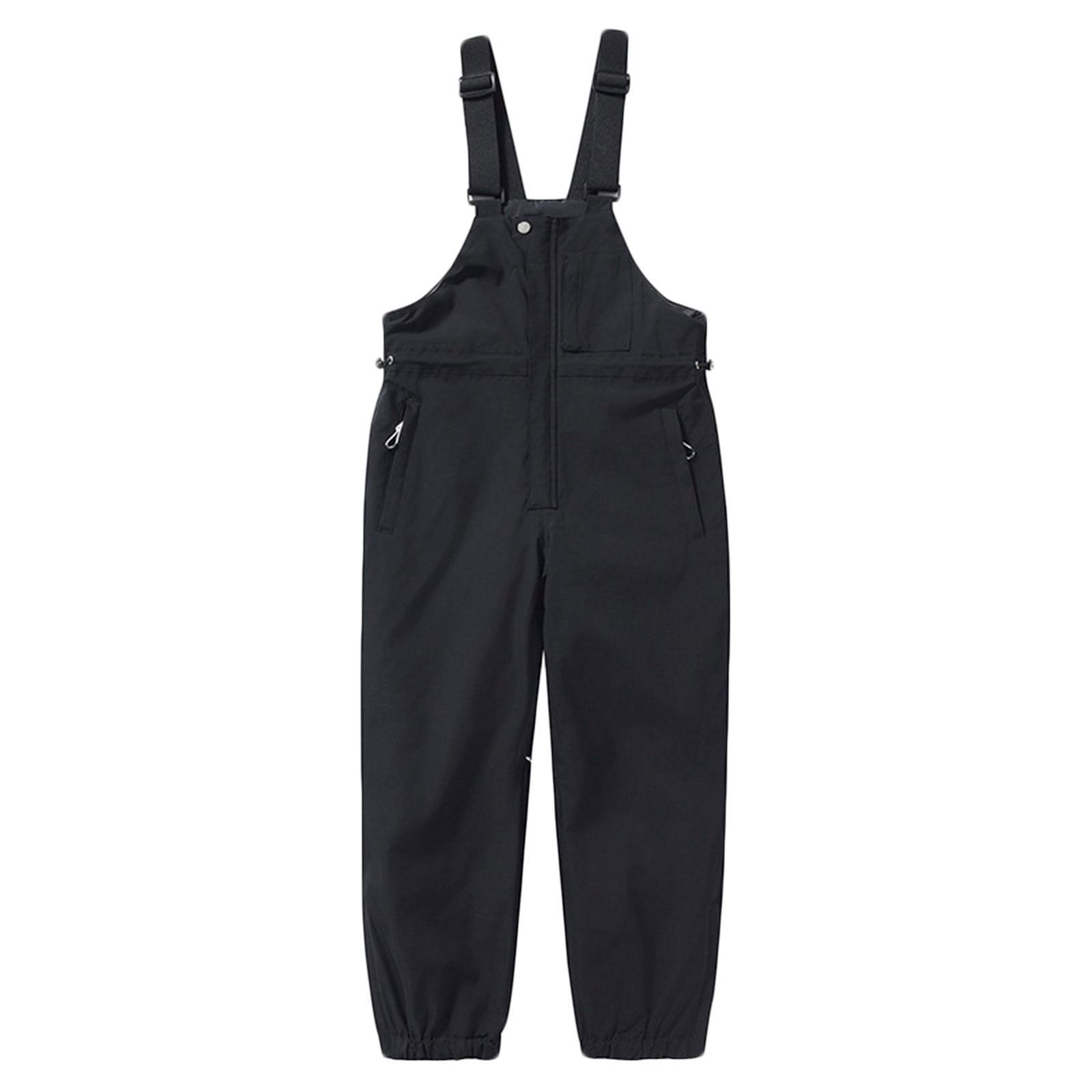 AHTJRT Boys Girls Snow Bibs Baggy Zipper Ski Pants with Pockets ...