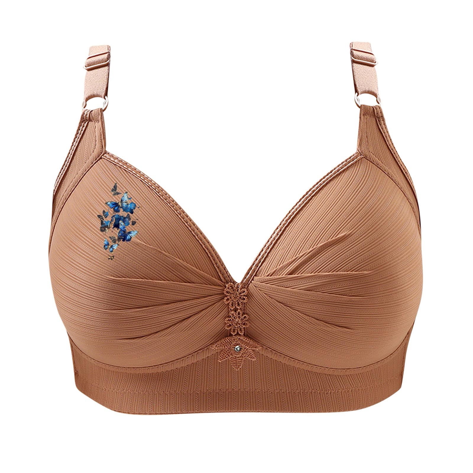 AHTJRT Bra for Women Patterns Push Up Full Coverage Seamless Bralettes ...