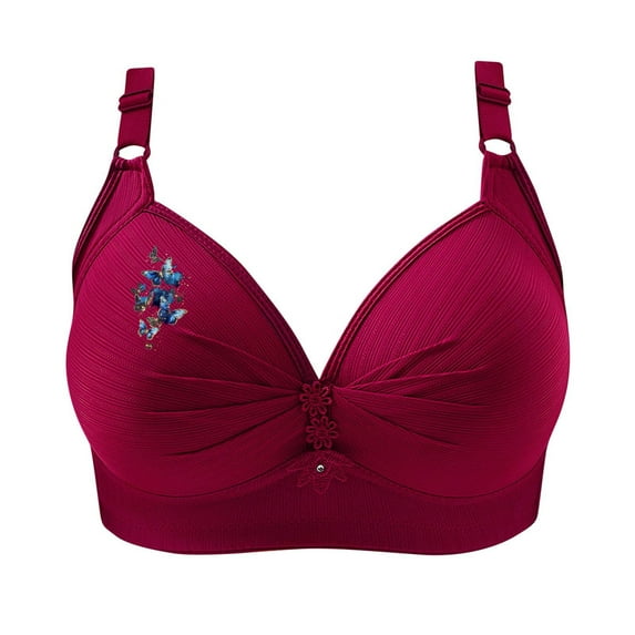 AHTJRT Bra for Women Patterns Push Up Full Coverage Seamless Bralettes ...