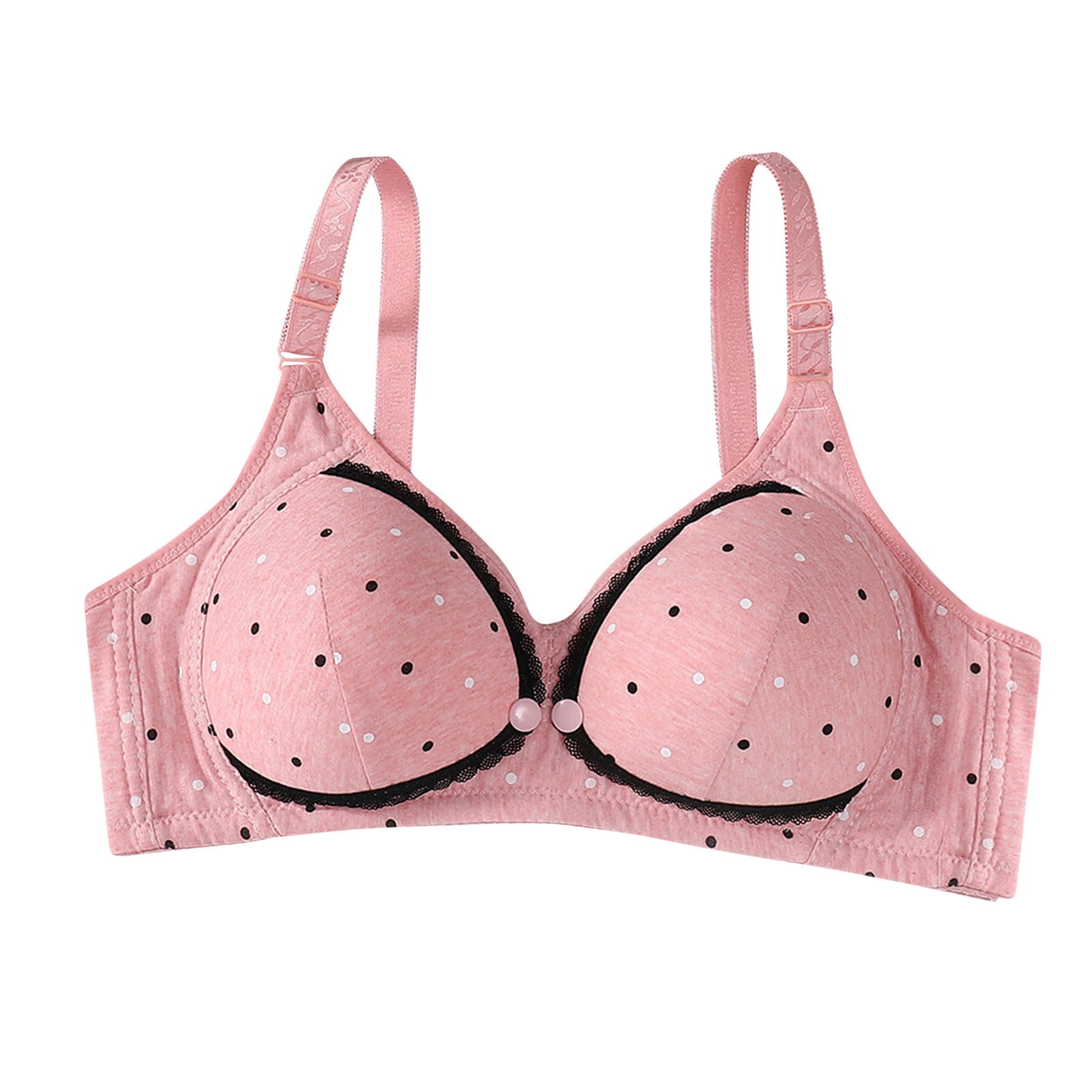 AHTJRT Bralettes for Women Polka Dot Lace Brassiere Wireless Comfy ...