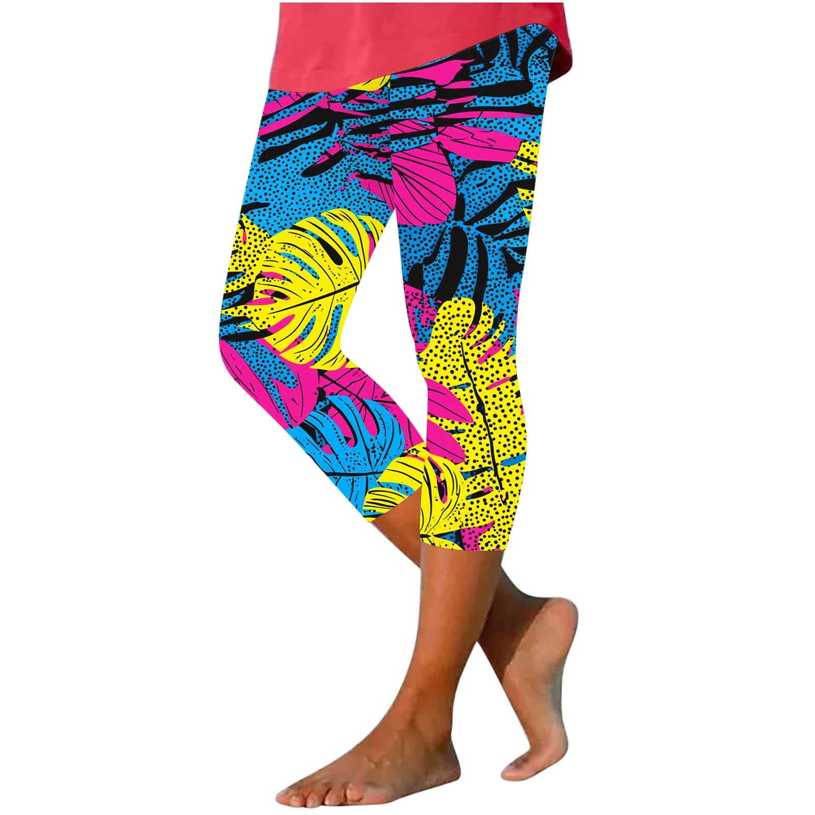 AHTJRT Capri Leggings for Women Lightweight Fashion Artistic Graphics ...